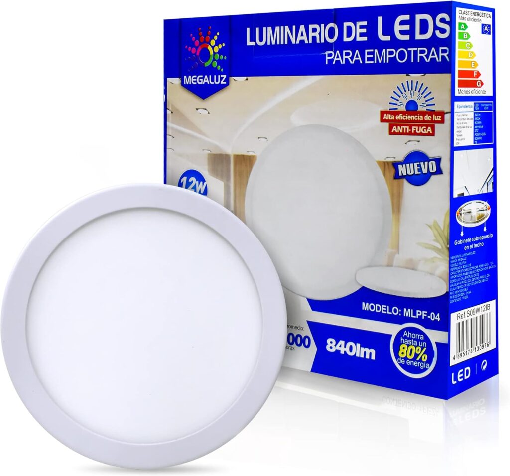 LUMINARIO DE LED PARA EMPOTRADO AJUSTABLE 12W - MEGALUZ - Proveedora ...